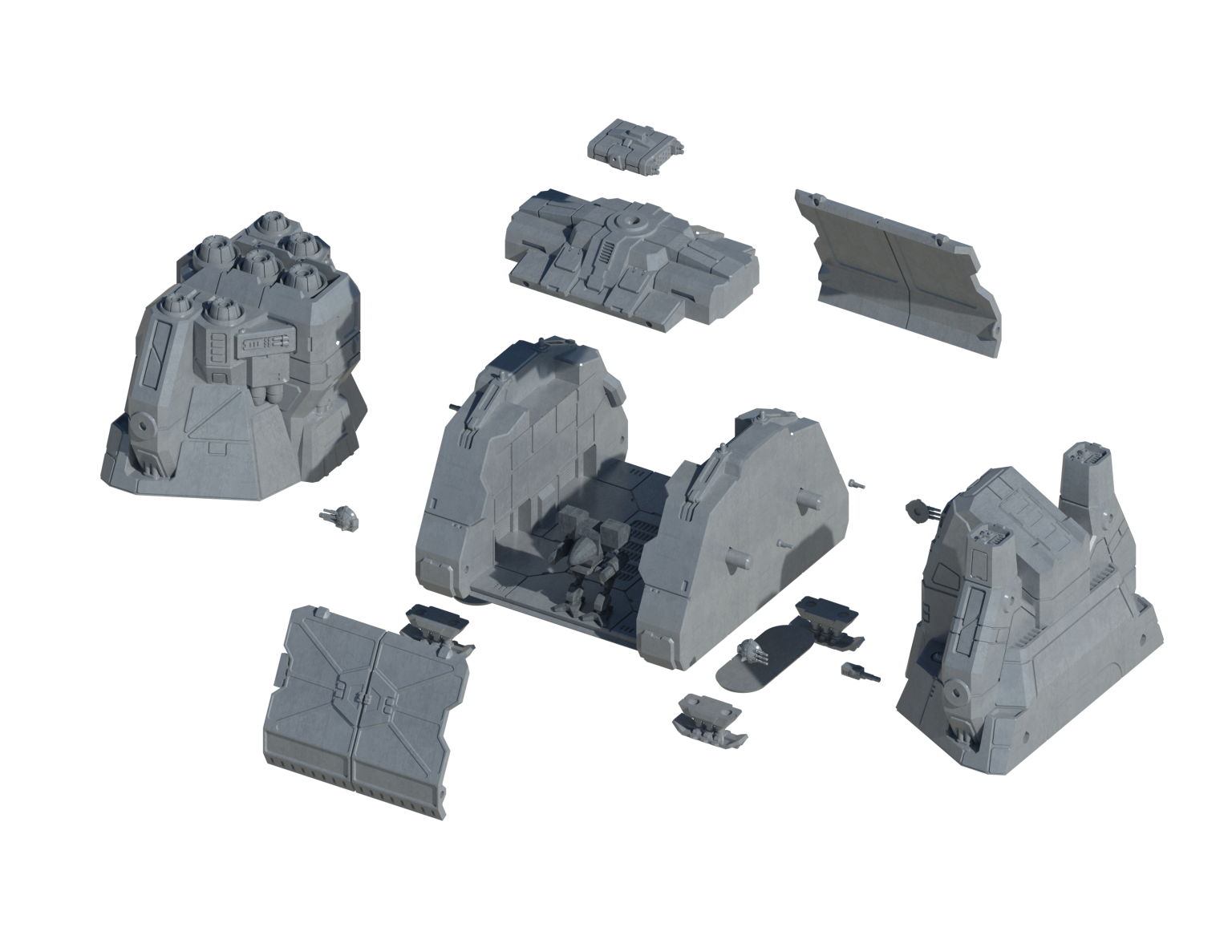 Claw Dropship - STL - Hardware Studios