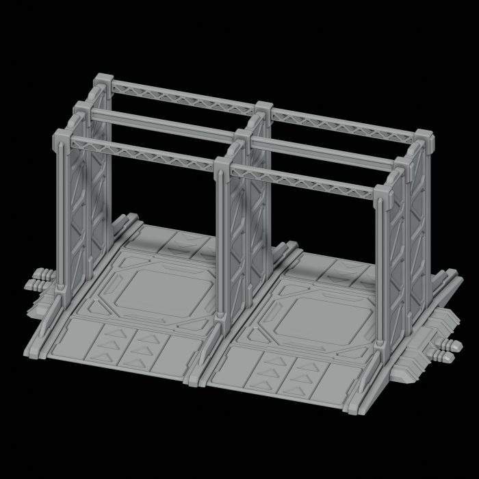 Extendable mech repair station - Hardware Studios
